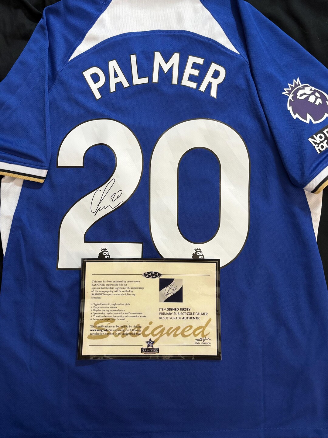 Cole Palmer SIGNED Chelsea Blue Rare 2 Shirt/jersey COA read ...
