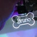 Personalised LED Dog Coller Bone Shape Rechargeable Tag, Light up Dog ...