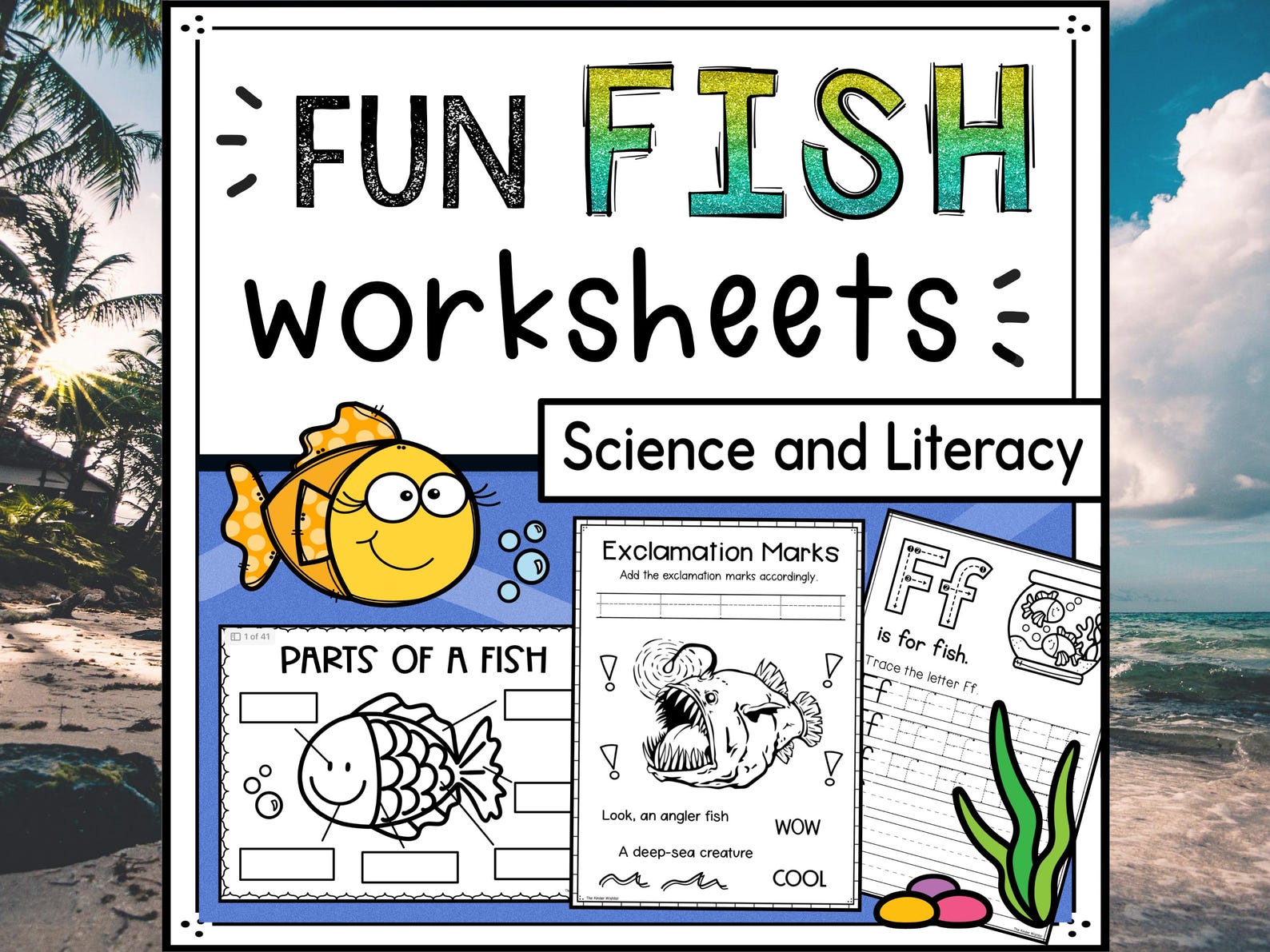 Fish Unit | Creative Worksheets for Kids | Preschool and Kindergarten ...
