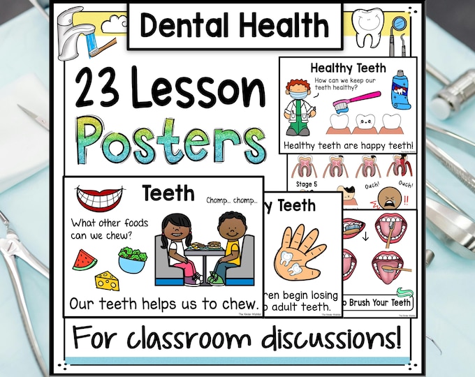 Dental Health Posters | Preschool Kindergarten Lesson Slides | How to ...