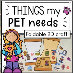 Things My Pet Needs | Pet Supplies Craft | Caring for Pets | Teaching ...