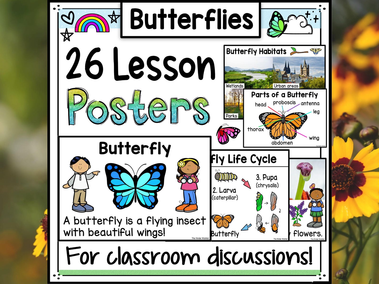 Butterfly Posters | All About Butterflies | Preschool Kindergarten ...