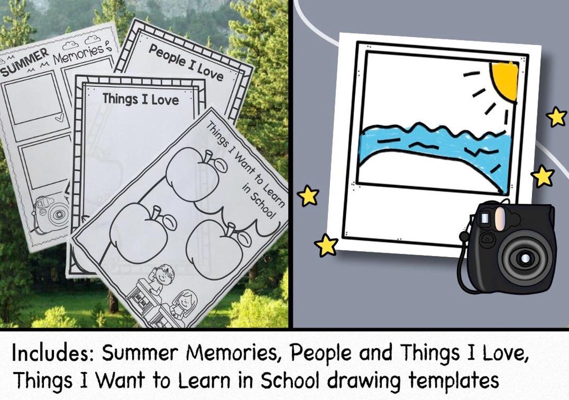 All About Me | Preschool Kindergarten Worksheets | First Day of School ...