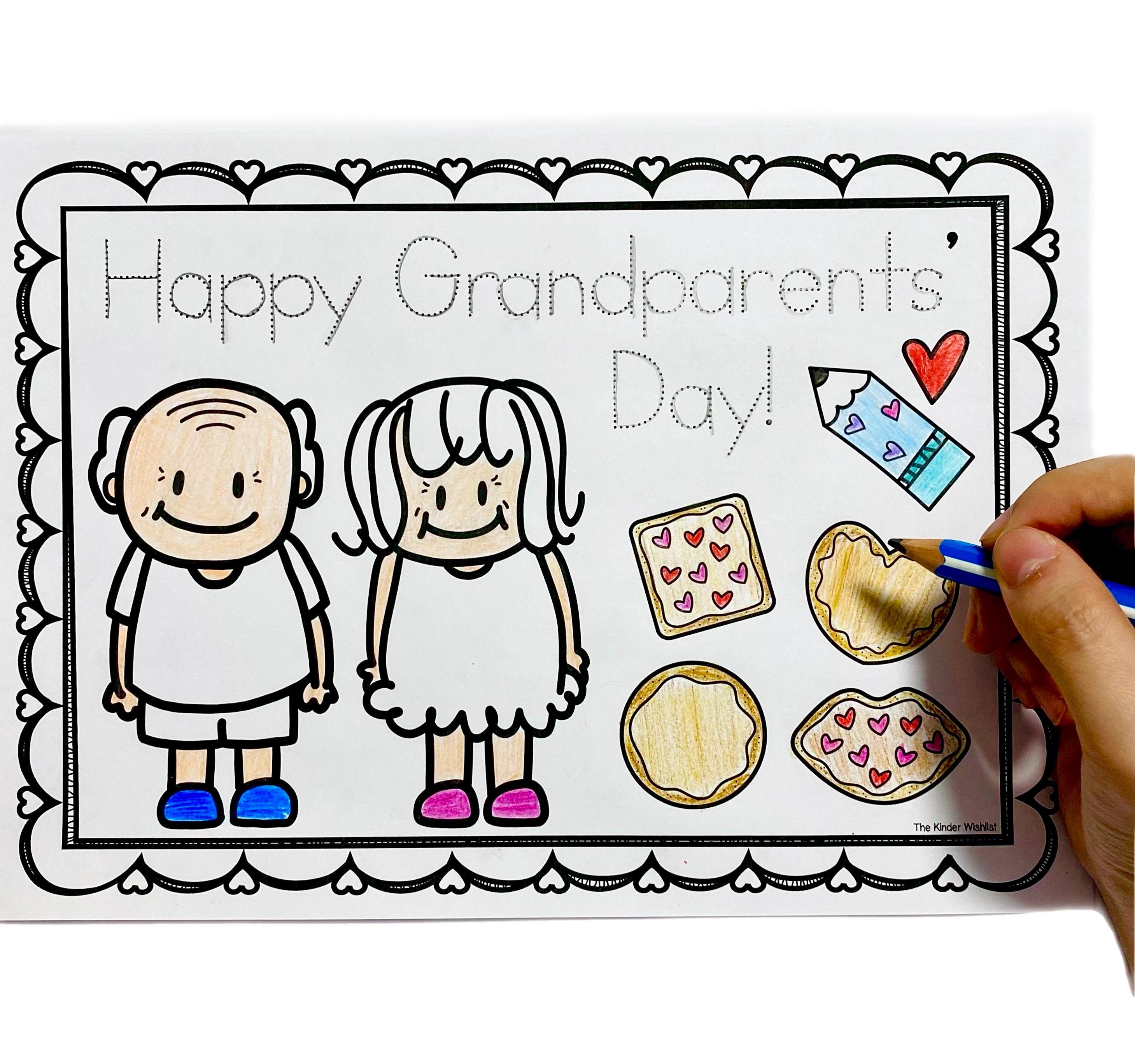 Grandparents’ Day Card | Fun Activity Booklet for Kids | Preschool ...