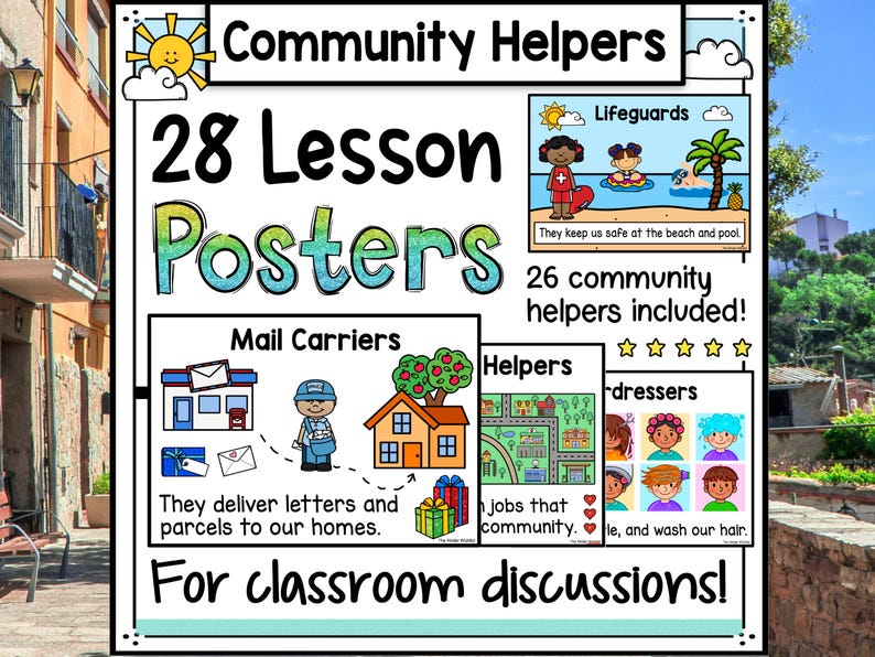Community Helpers Posters | Preschool Kindergarten Lesson Plans | Unit ...