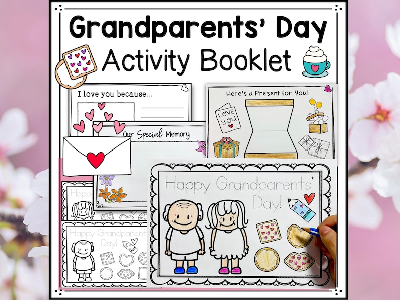 Grandparents’ Day Card | Fun Activity Booklet for Kids | Preschool ...