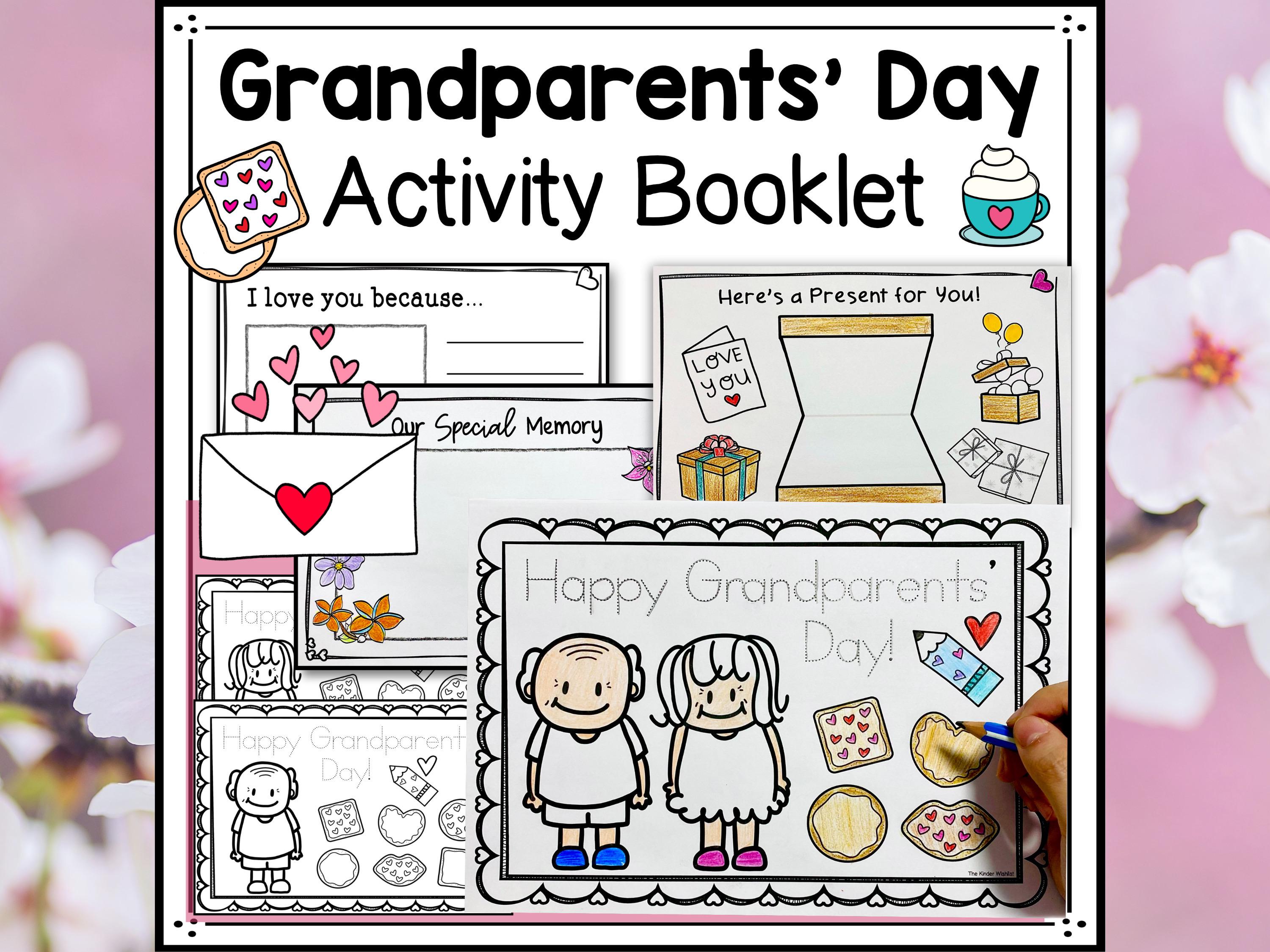 Grandparents’ Day Card | Fun Activity Booklet for Kids | Preschool ...