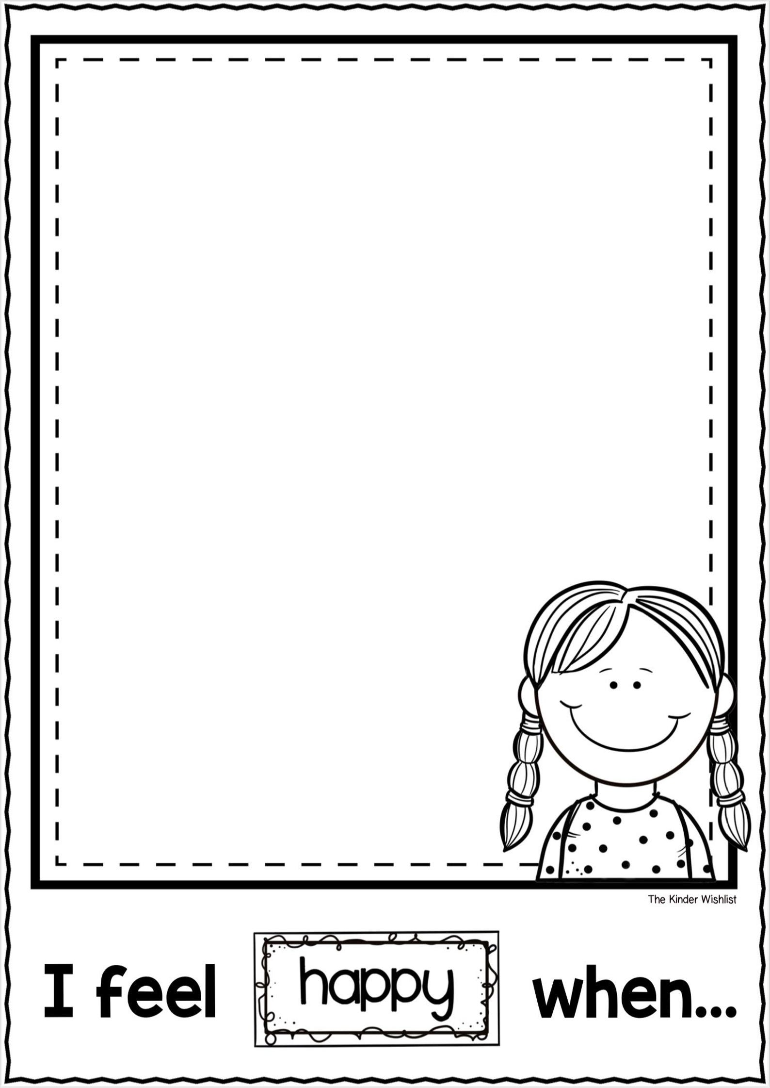 All About Me Preschool Kindergarten Worksheets First Day of School Kids ...