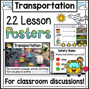 Transportation Posters | NO PREP Teaching Resource | Lesson Plan | Kids ...