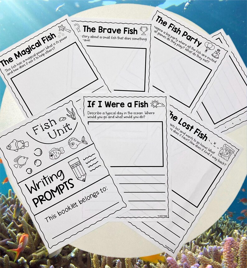 Fish Unit | Creative Worksheets for Kids | Preschool and Kindergarten ...