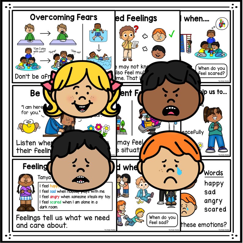 Feelings and Emotions Posters | Preschool Kindergarten Lesson Plans ...
