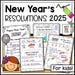 New Year Resolutions Kids Worksheets 2025 Preschool Kindergarten First ...