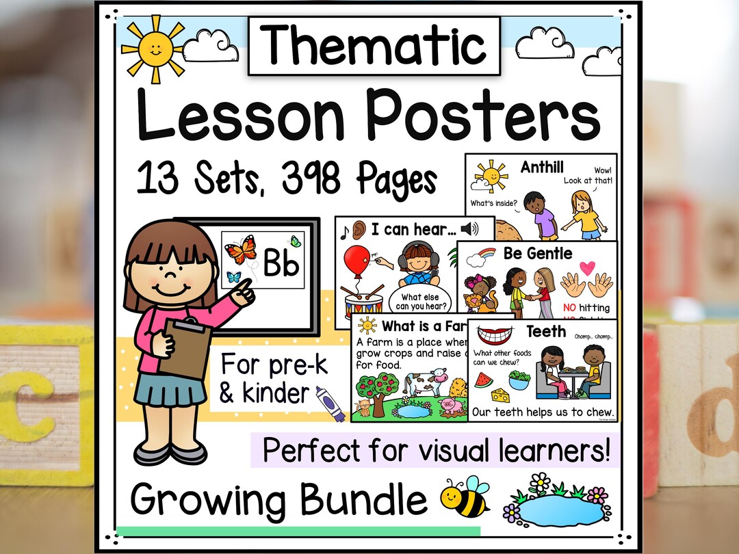 Lesson Posters | Teaching Slides | Preschool & Kindergarten Unit Plans ...
