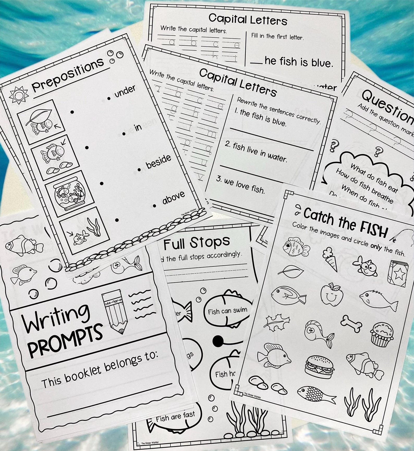 Fish Unit | Creative Worksheets for Kids | Preschool and Kindergarten ...