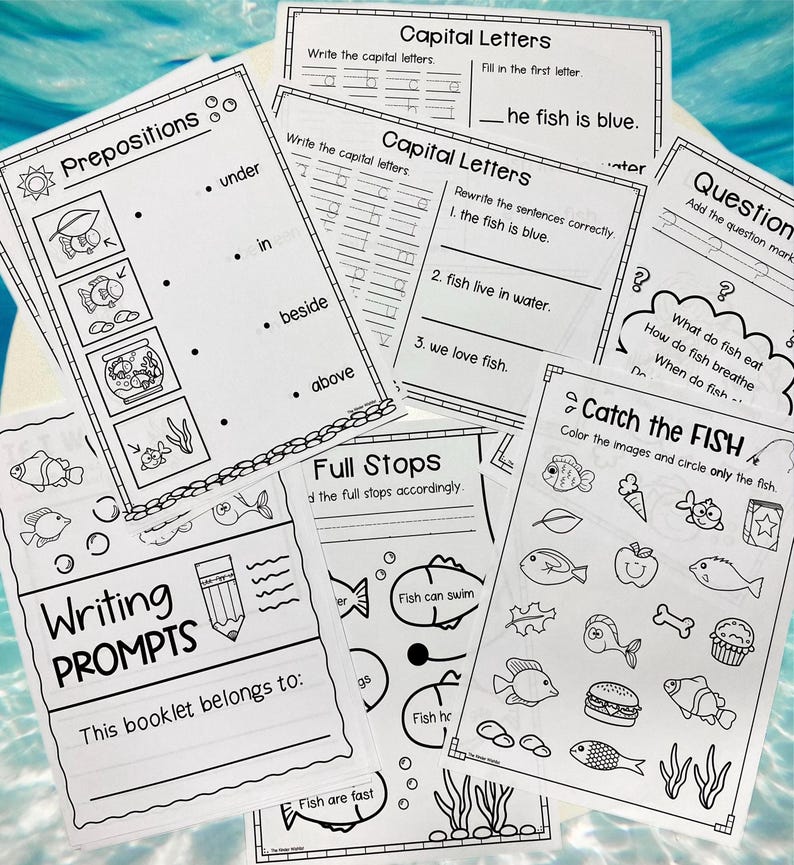 Fish Unit | Creative Worksheets for Kids | Preschool and Kindergarten ...