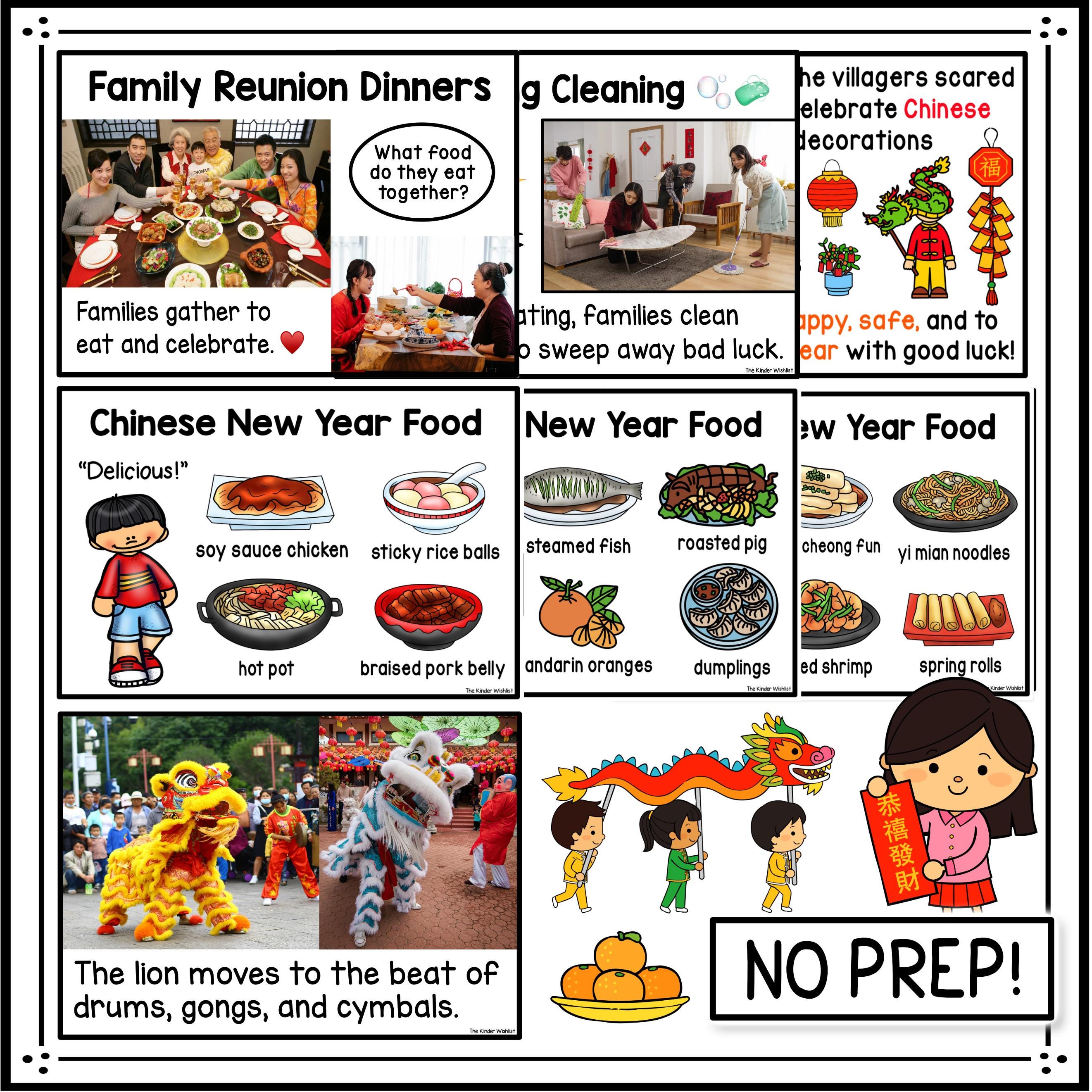 Chinese New Year Posters | Preschool Kindergarten Lesson Plans NO PREP ...