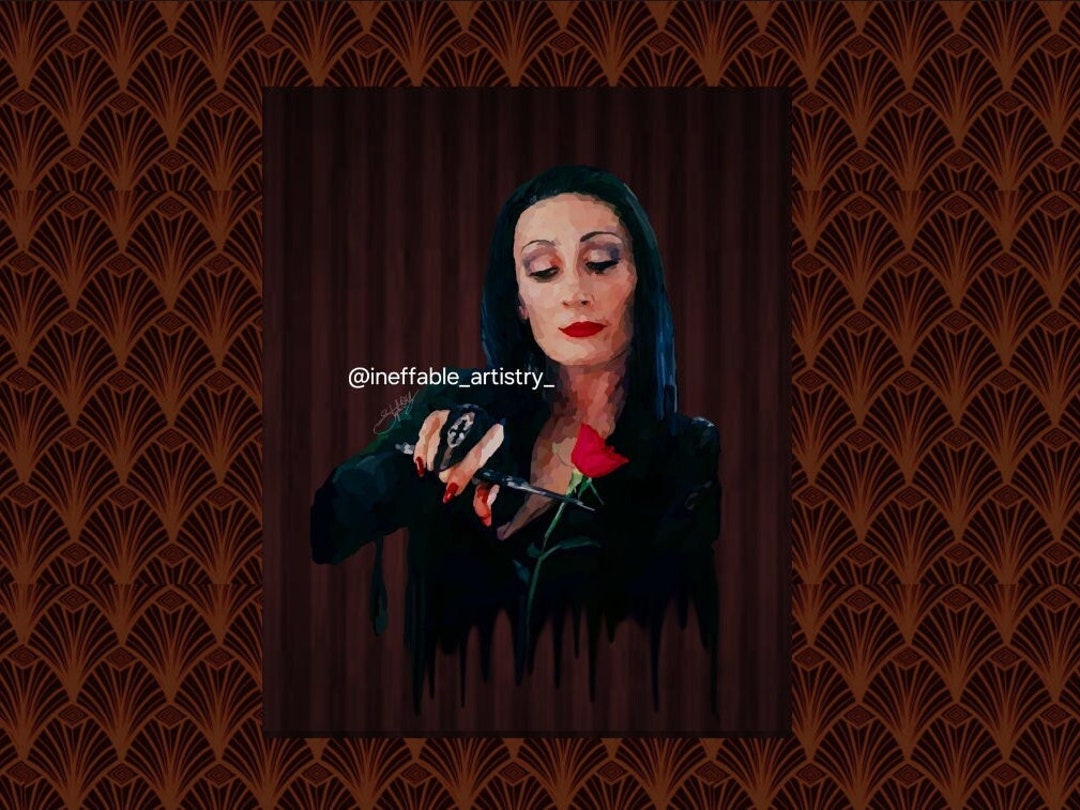 Morticia Addams A3 Art Poster Print the Addams Family - Etsy