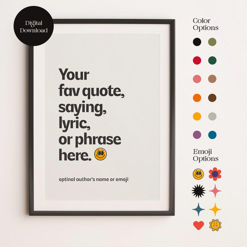 Personalized Quote Art Print, Custom Wall Art Print, Motivational Art ...