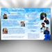 Blue Funeral Program Template: 8-page Memorial, Celebration of Life ...