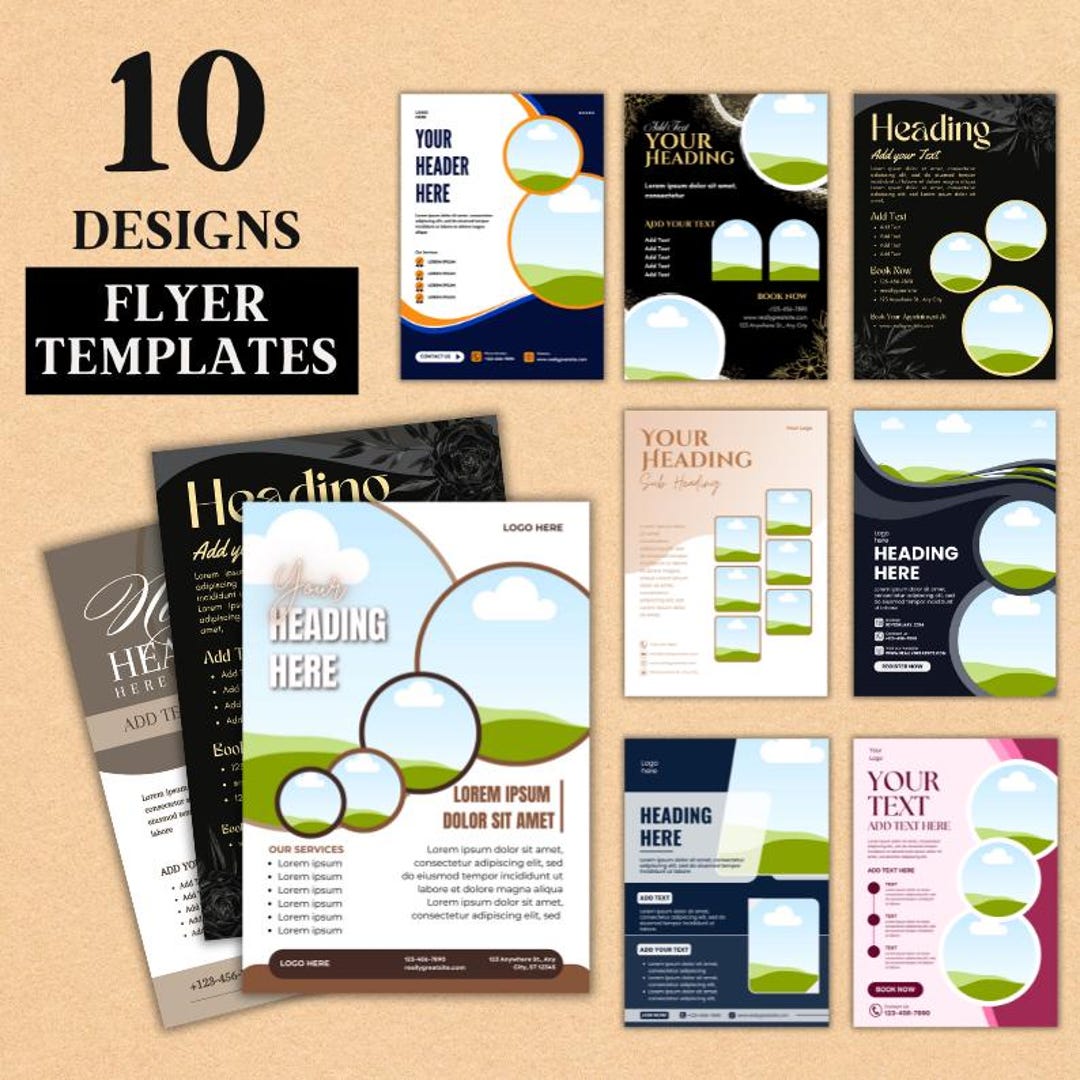 Flyer Template Canva, Business Flyer, Editable Flyer Template ...