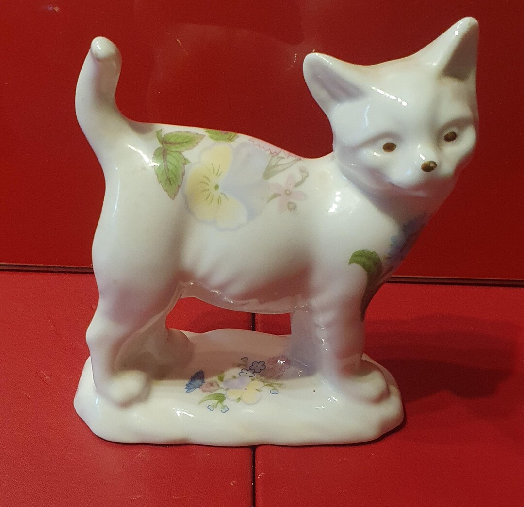 Aynsley Animals, 'cat - Standing' Wild Tudor Pattern Gloss, 4 Inches ...