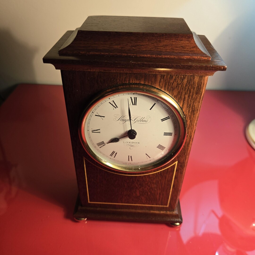 Knight and Gibbins London Wooden Quartz Mantel Clock (beautiful) - Etsy