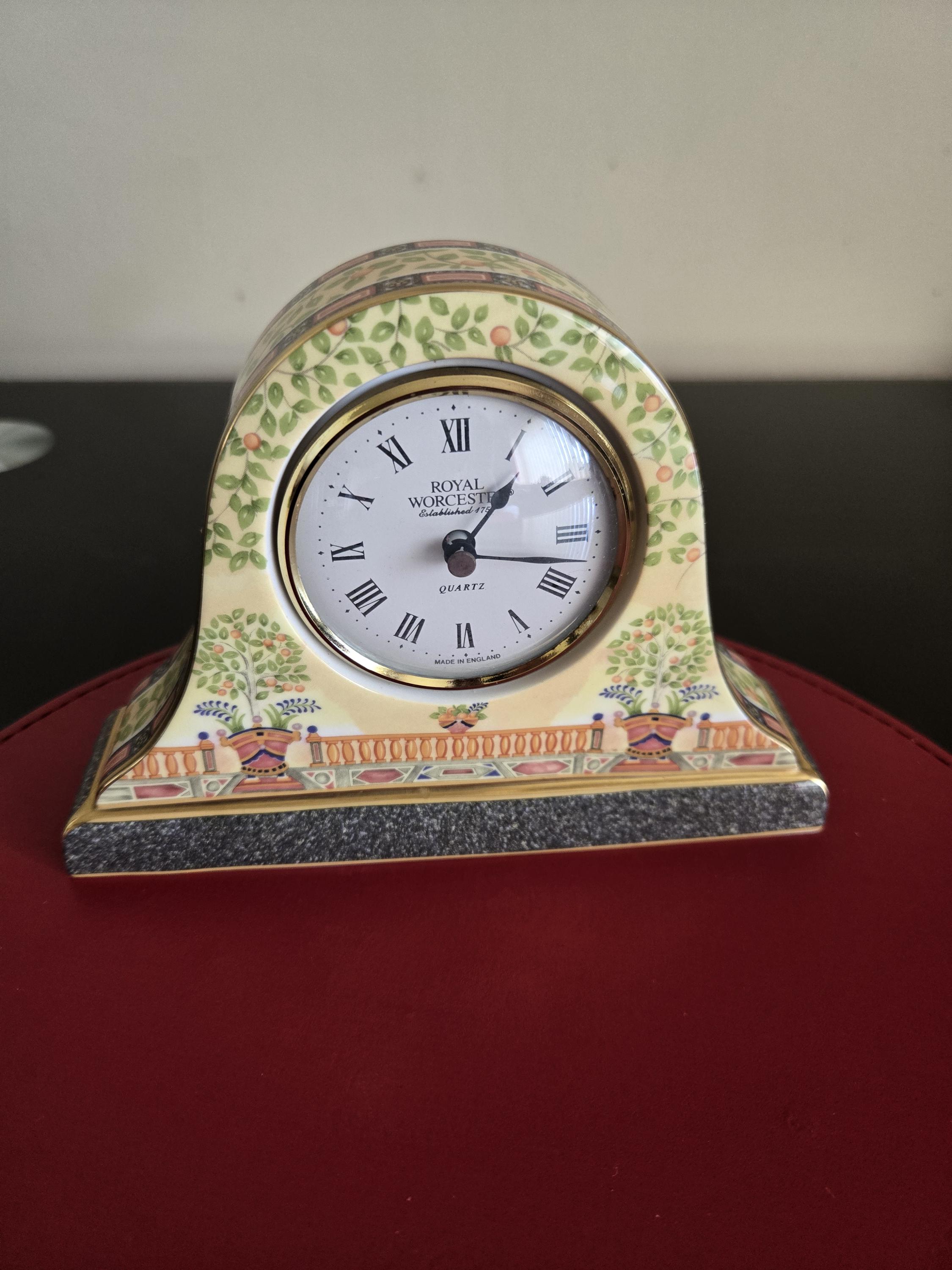 ROYAL Worcester 'versailles' Boudoir Quartz Clock (superb) - Etsy