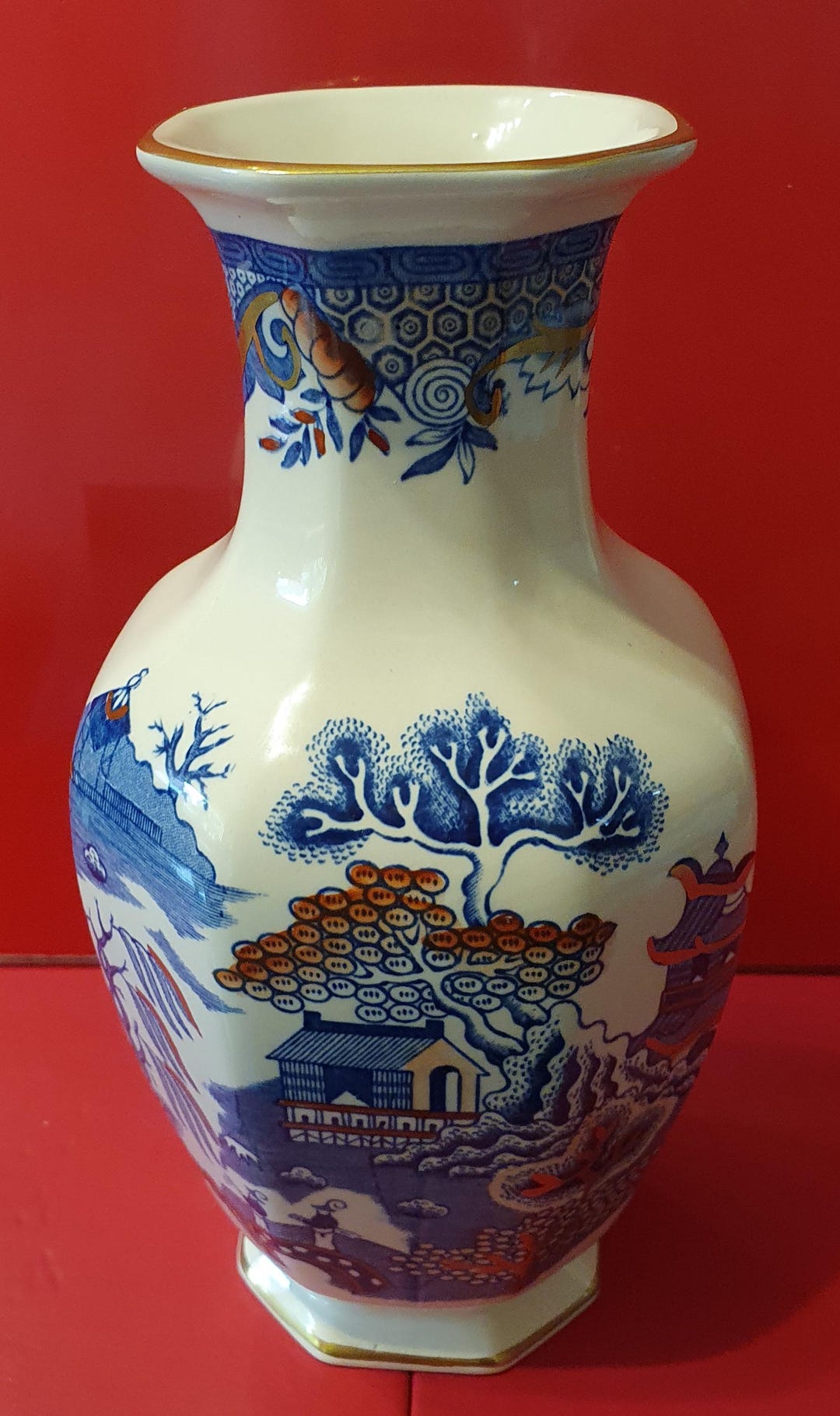 Mason's 'gold Willow' Vase, 8 Inch High (superb) (FREE Tracked UK ...