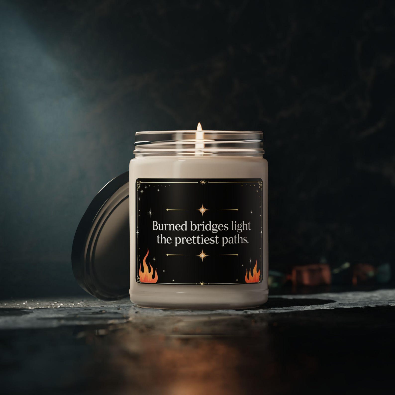 Empowering Breakup Candle, 'burned Bridges Light the Prettiest Paths ...