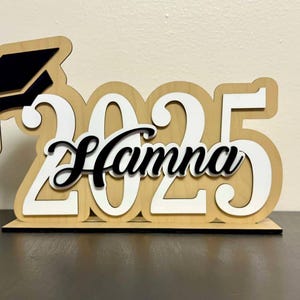 Personalized Graduation 2025 Sign | Custom Wood Grad Sign Decor ...