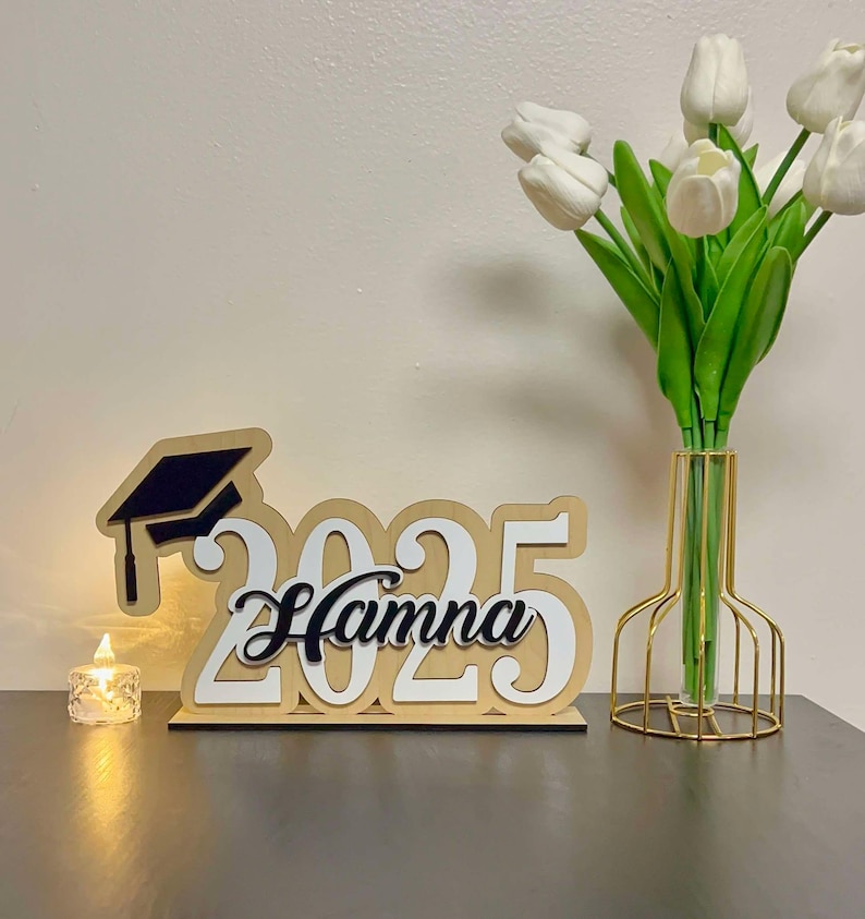 Personalized Graduation 2025 Sign | Custom Wood Grad Sign Decor ...