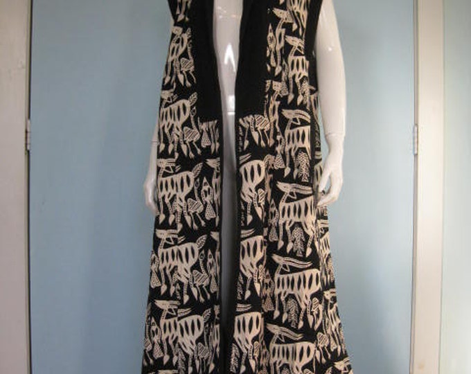 Vintage Maxi VEST DRESS Size L/XL //tribal//ethnic//african//on Sale ...