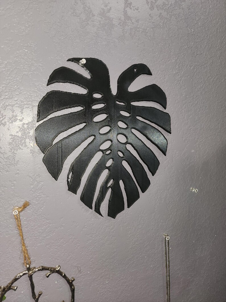 Monstera Leaf Wall Art Etsy