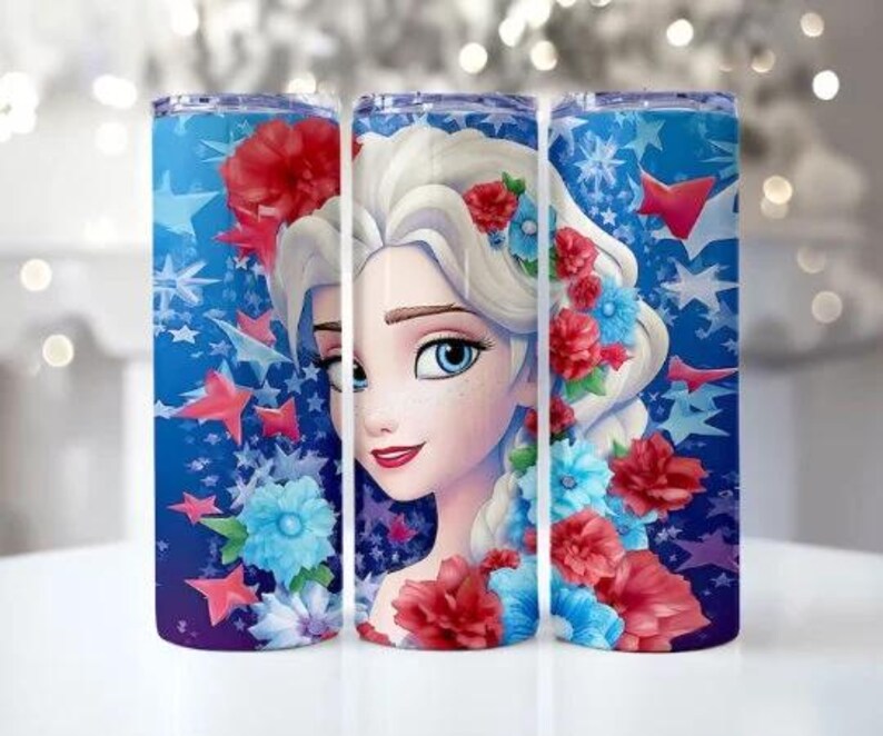 60+ 3D All Styles Cartoon 20oz Skinny Tumbler Bundle Design, 3D Floral ...