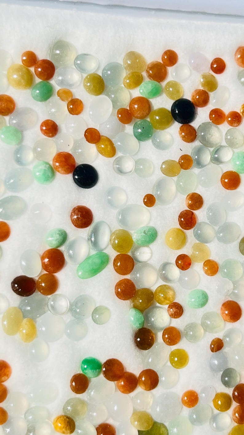 254 Pc Mixed Colors Natural Jadeite Burma - Etsy