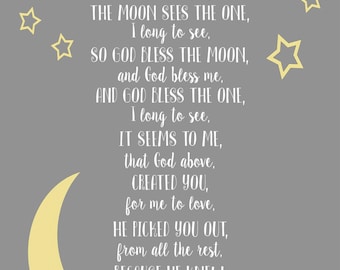 I See the Moon - Etsy