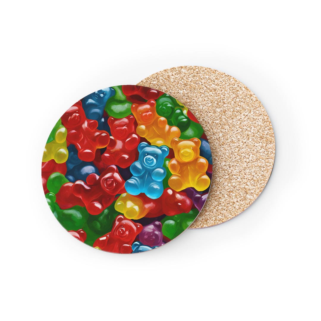 Gummy Bear Coasters Cute and Playful Drink Mats for Tea and Coffee ...