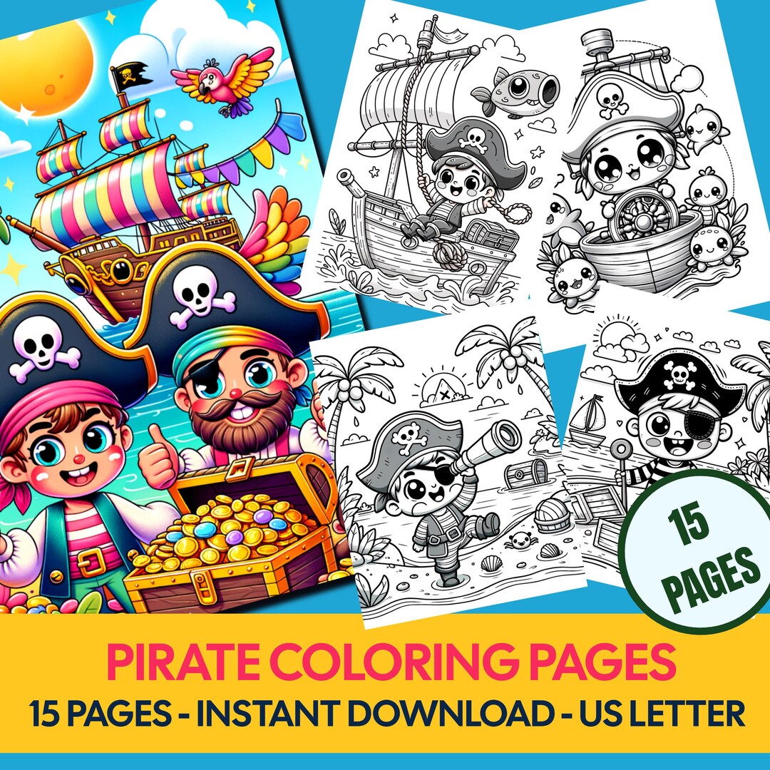 Pirate Coloring Pages, Pirate Activities, Pirates, Pirate Colouring ...