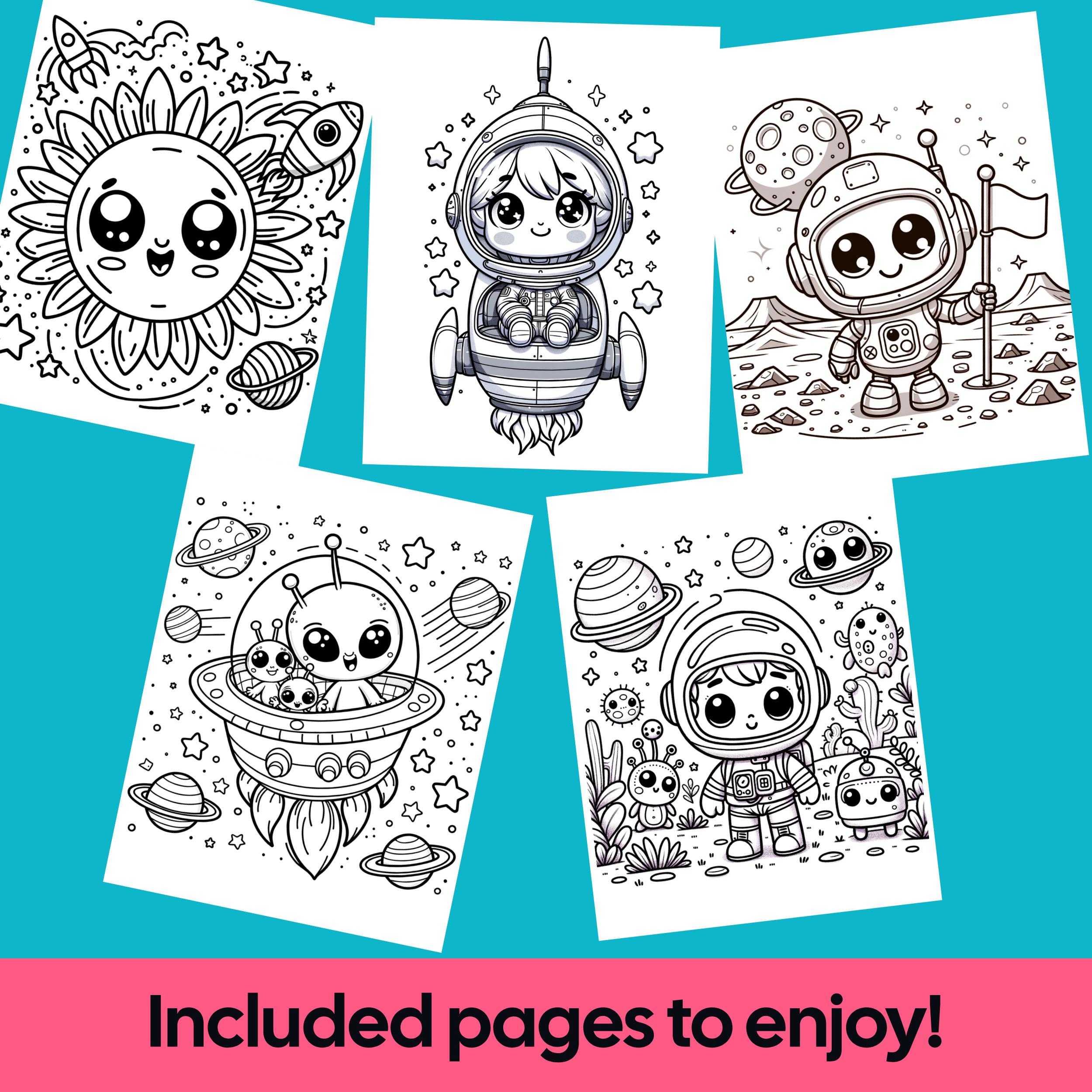 Kids Space Coloring Pages, Space Printables for Kids, Space Colouring ...