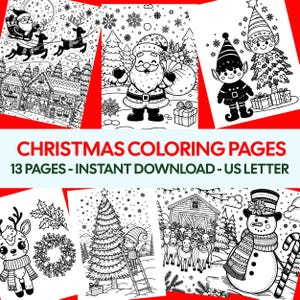 Christmas Coloring Pages, Christmas Printable, Christmas Colouring ...
