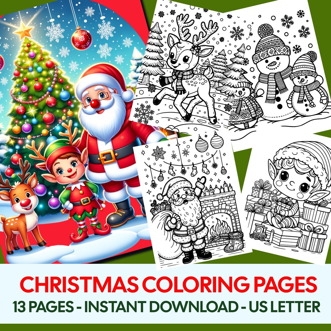 Christmas Coloring Pages, Christmas Printable, Christmas Colouring ...