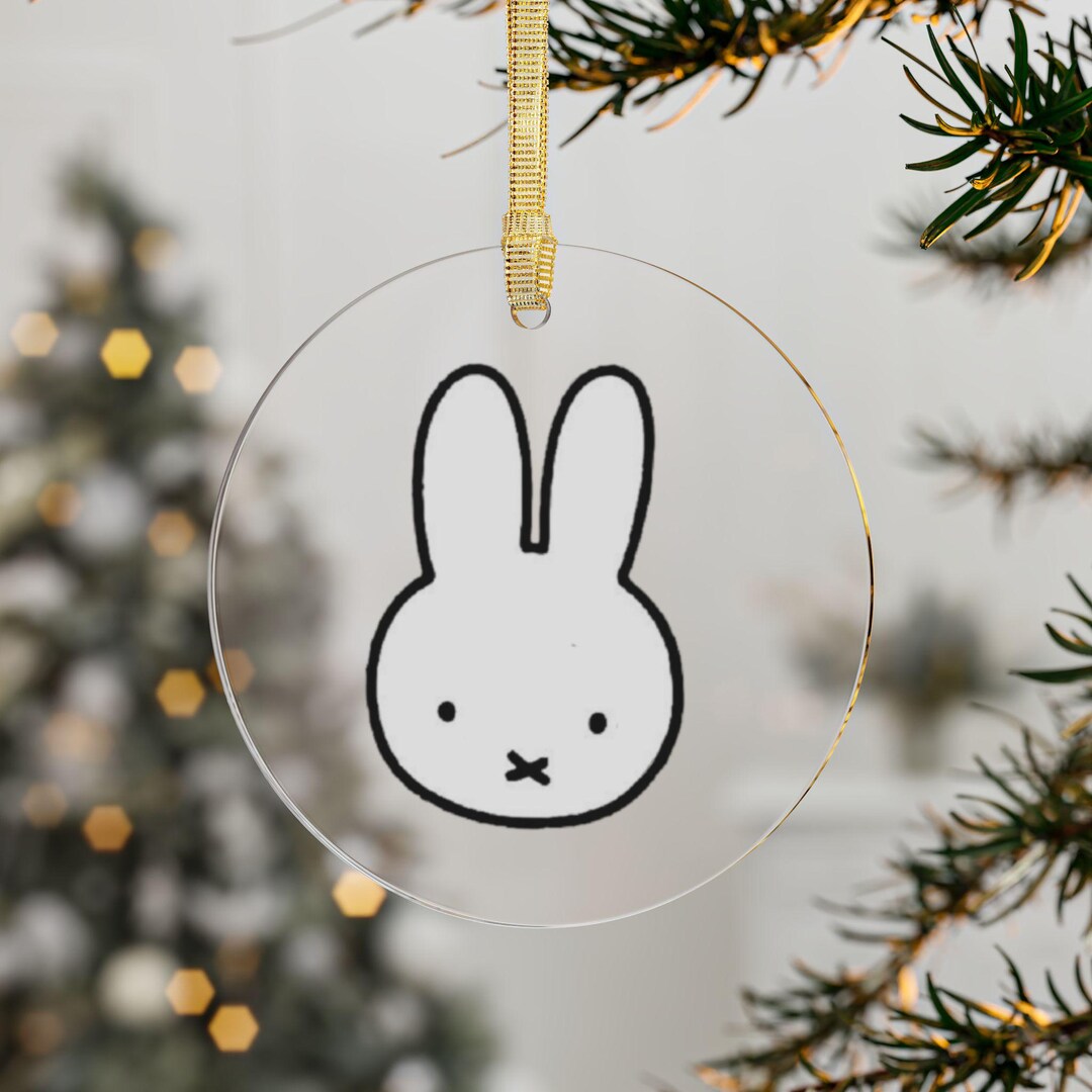 Cute Miffy Acrylic Ornaments 01, Rabbit Decor for Christmas, Spring ...