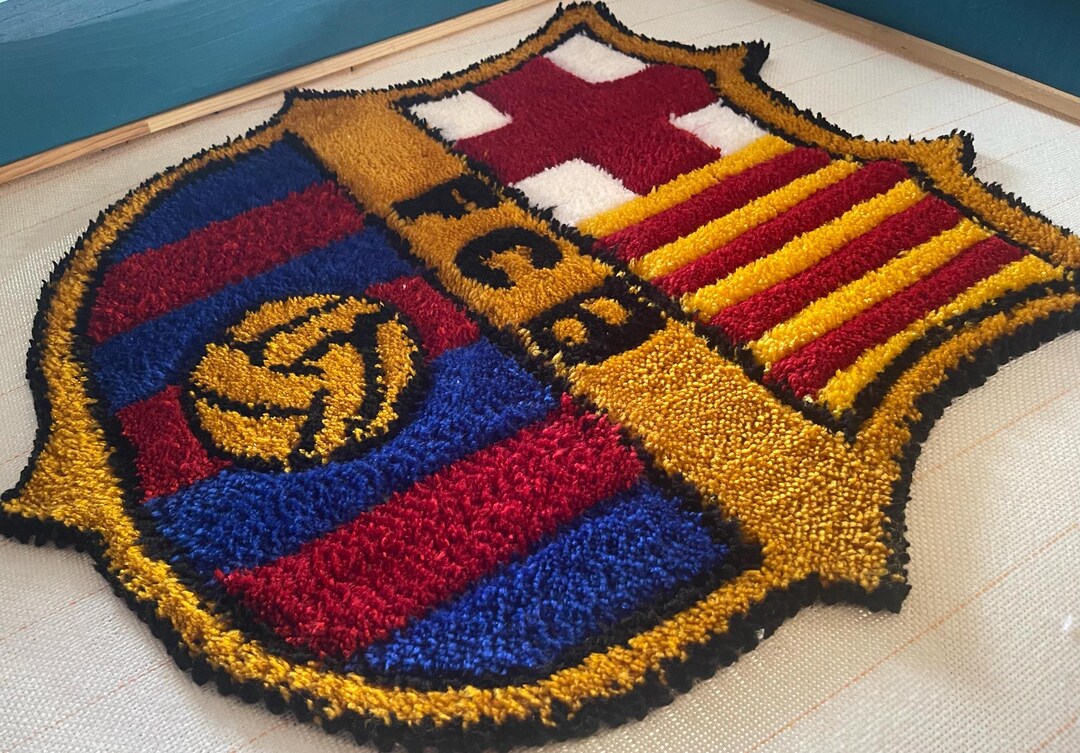 Fc Barcelona Rug - Etsy