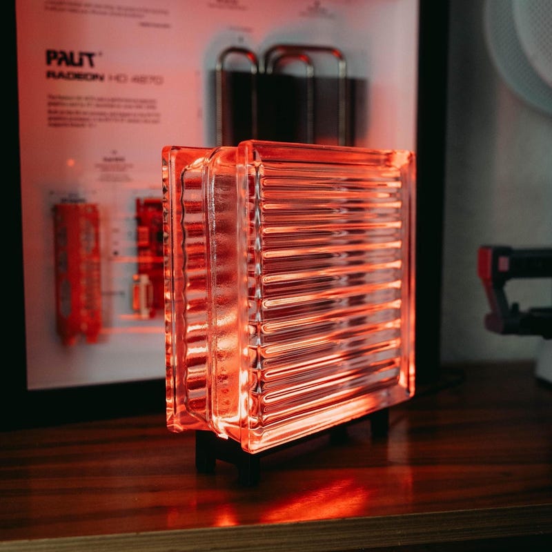 Glass Block Lamp - Etsy