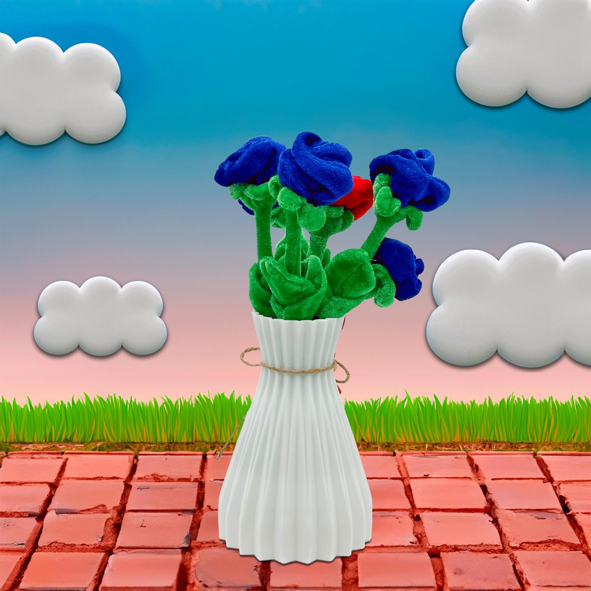 Super Mario Brothers Mario Character Plush Floral Bouquet in A White ...