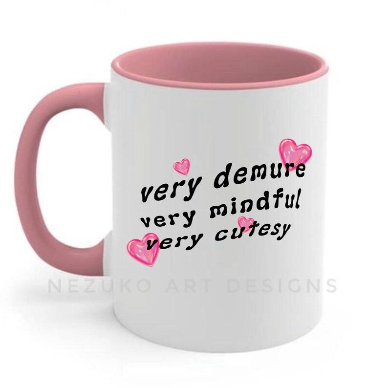 Demure, Cutesy, Mindful Digital Print. 4 Files Very Demure, Cutesy ...