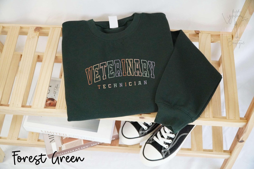 Embroidered Veterinary Medicine Sweatshirt, Vet Tech Student Shirt ...
