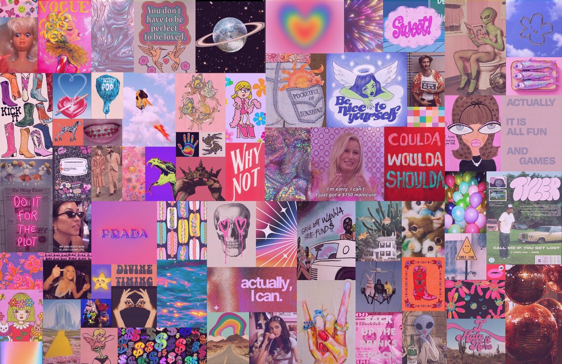 Pink Baddie Computer Background - Etsy