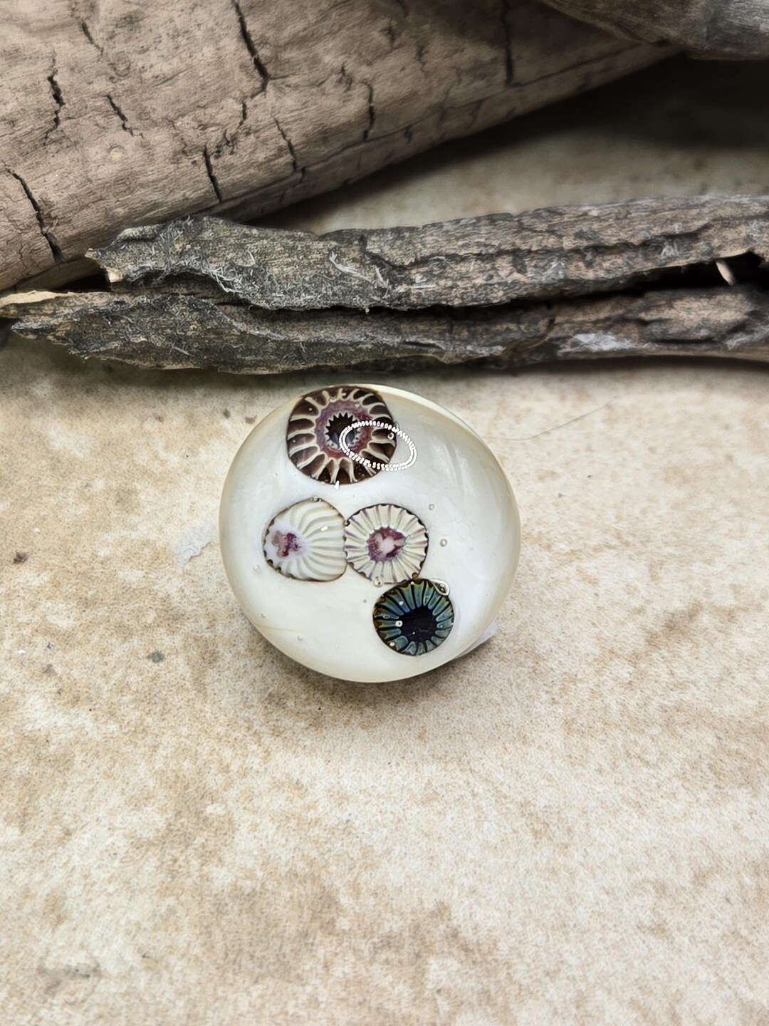 Handmade Glass Paperweight Button - Etsy