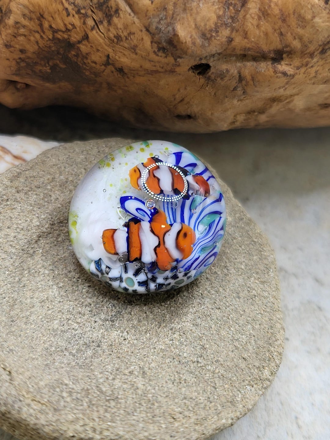 Handmade Glass Paperweight Button - Etsy